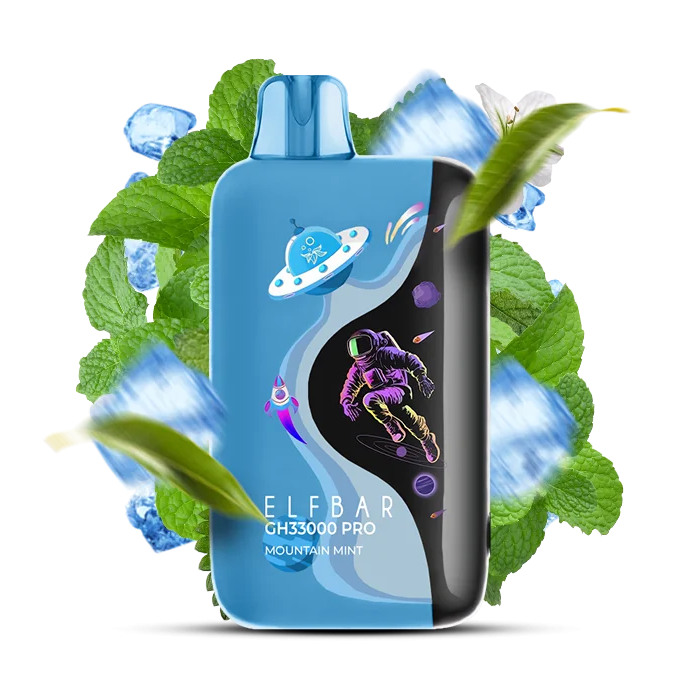 Одноразка ELF BAR GH 33000 PRO "Mountain Mint" зі вкусом Горна мята ...